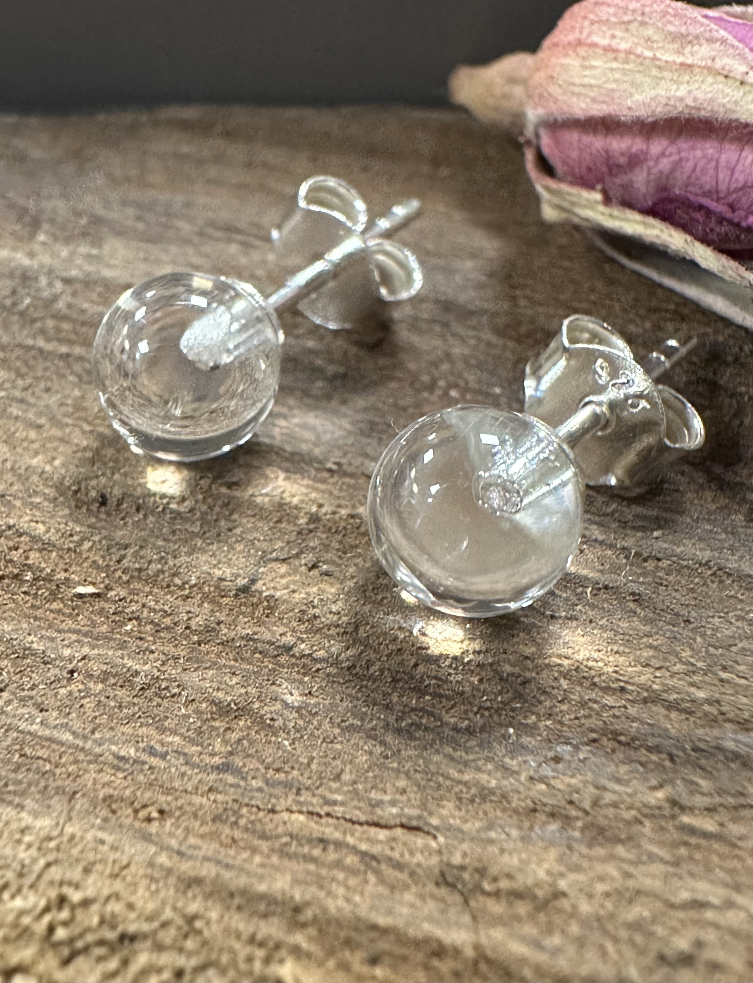 Bergkrystall Øredobber 925 sterling silver | Edelstener - Mystica