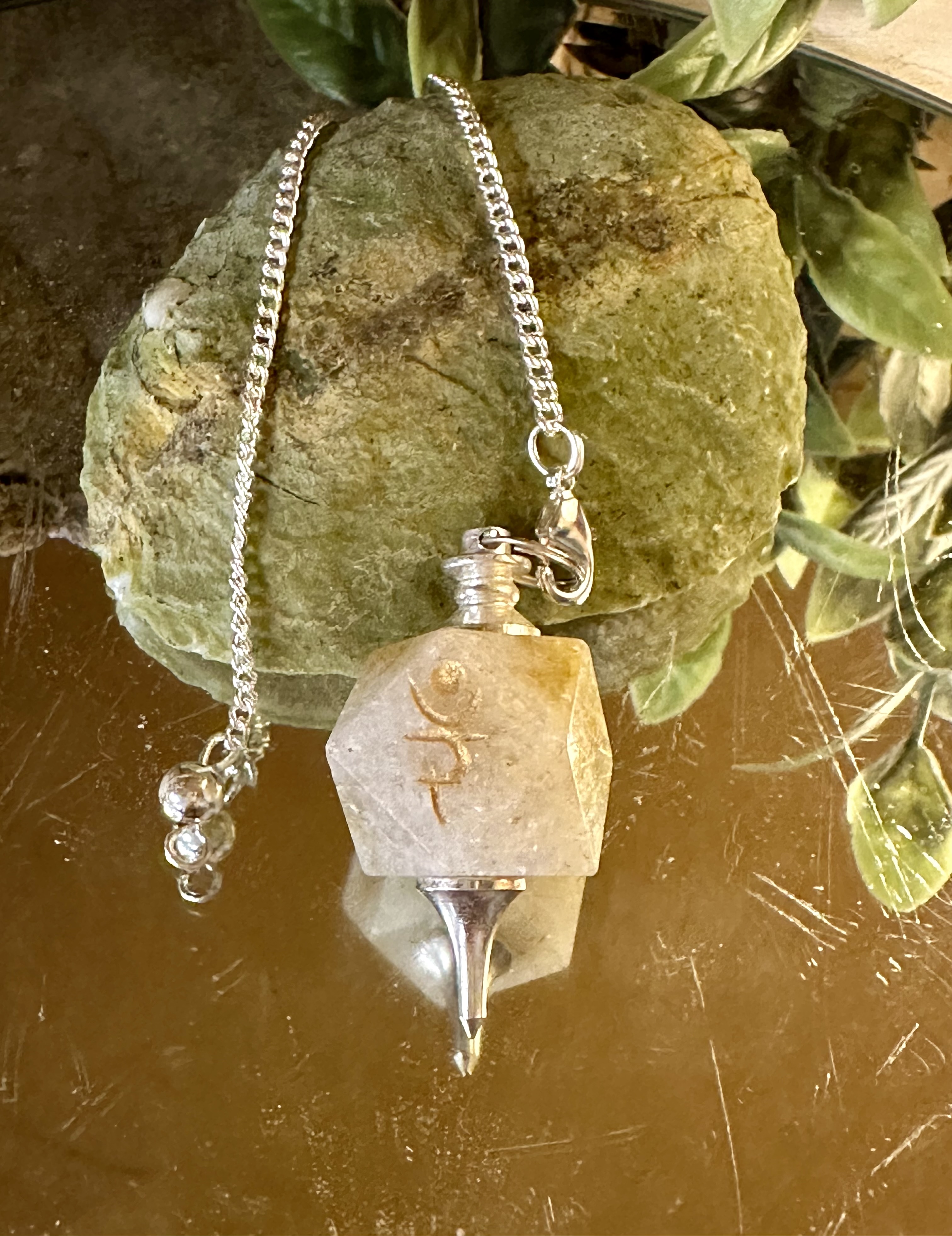 Pendel 3 Chakra Manipura - m/Chakra Boks - Mystica